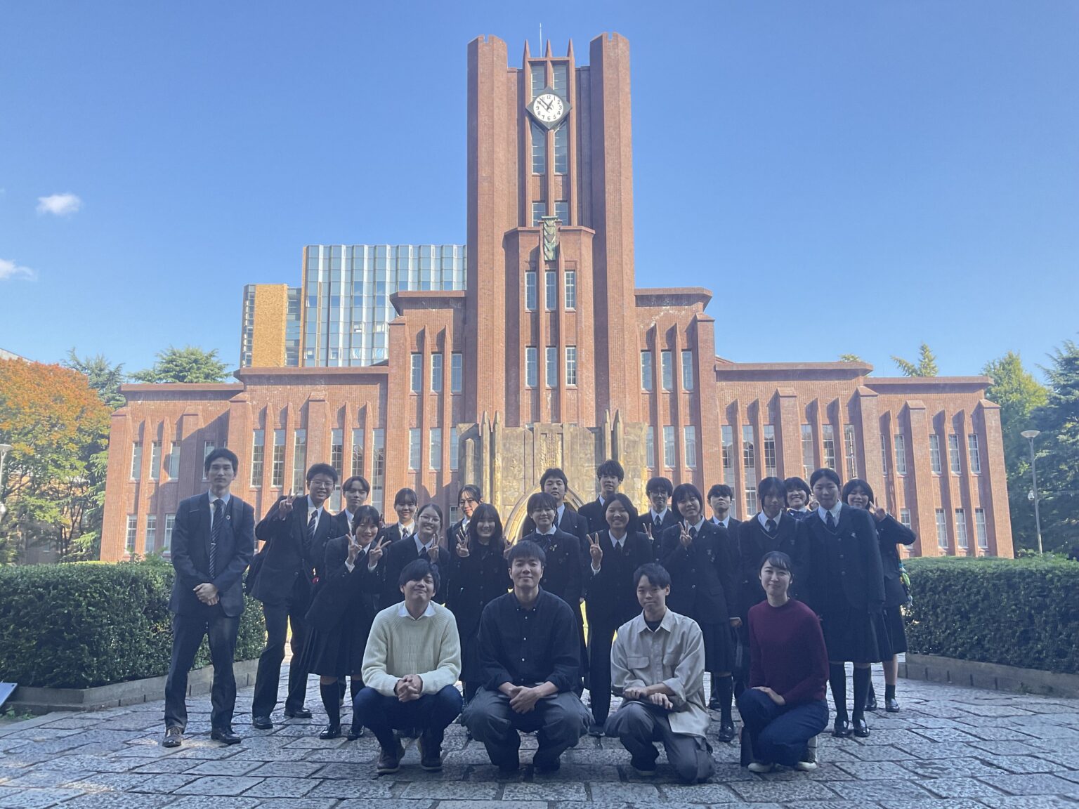 20241113東大研究室訪問集合写真 | 郁文館夢学園